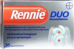 Rennie Duo Rennie 36 tablets - Gezondheid aan huis - English