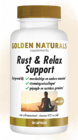 Rust & Relax Support Vegan Golden Naturals 30 capsules kopen ...