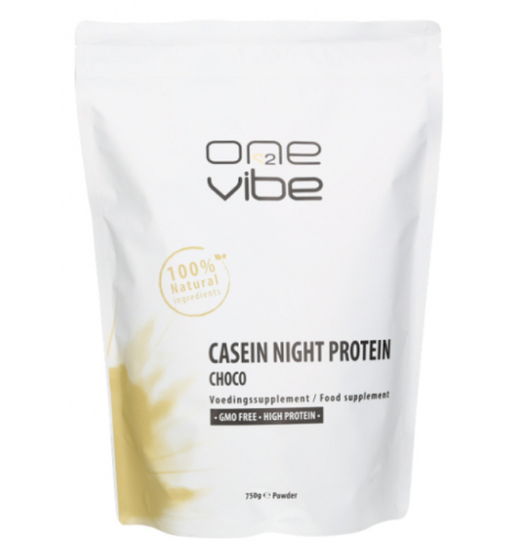 Casein Night Protein Choco One2vibe 750 gram kopen - Gezondheid aan huis