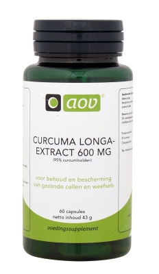 Curcuma longa-extract 600mg AOV 60 capsules kopen - Gezondheid aan huis