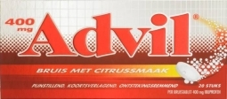 Bruis met Citrussmaak 400mg Advil 10 effervescent tablets - Gezondheid ...