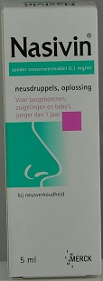 Neusdruppels Nasivin 5 ml kopen - Gezondheid aan huis