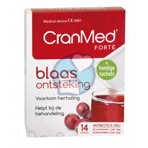 Forte Blaasontsteking Cranmed 14 sachets kopen - Gezondheid aan huis