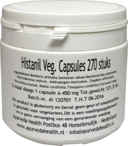 Histanil Ayurveda Health 270 capsules kopen - Gezondheid aan huis