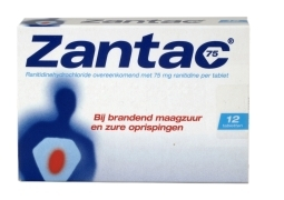 Zantac Ranitidine 75 mg Zantac 12 tablets - Gezondheid aan huis - English