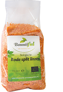 Rode Split Linzen Biologisch Bountiful 500 gram kopen - Gezondheid aan huis