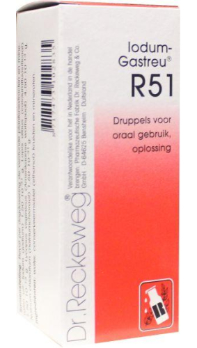 Iodum Gastreu R51 Reckeweg 50 ml kopen - Gezondheid aan huis