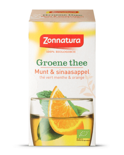 Groene Thee Munt & Sinaasappel Zonnatura 20 builtjes kopen - Gezondheid ...