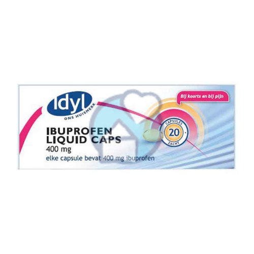 Ibuprofen Liquid Caps 400 mg Idyl 20 Kapseln - Gezondheid aan huis ...