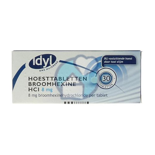 Hoesttabletten Broomhexine HCl Idyl 30 tablets - Gezondheid aan huis ...