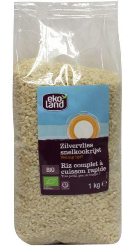 Zilvervlies Snelkookrijst Biologisch Ekoland 1000 gram kopen ...