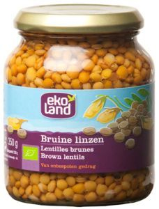 Bruine Linzen Biologisch Ekoland 360 gram kopen - Gezondheid aan huis