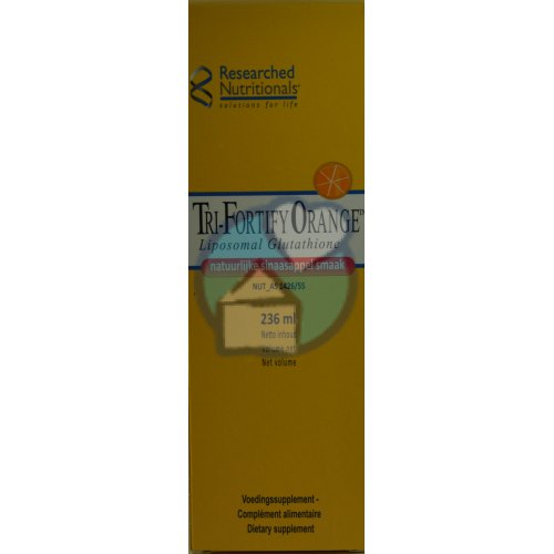 Tri-Fortify Orange Liposomal Glutathione Researched Nutritionals 236 ml ...
