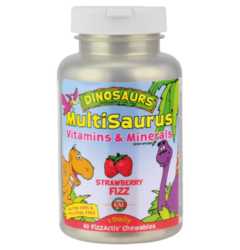 Dinosaurs MultiSaurus Strawberry Fizz KAL 60 kauwtabletten kopen ...