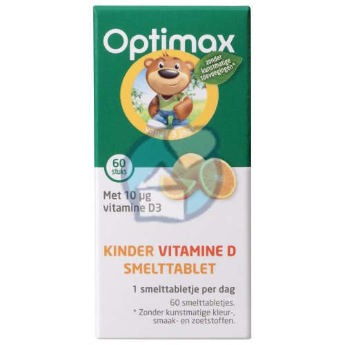 Kinder vitamine D Smelttablet Optimax 60 Schmelztabletten - Gezondheid ...
