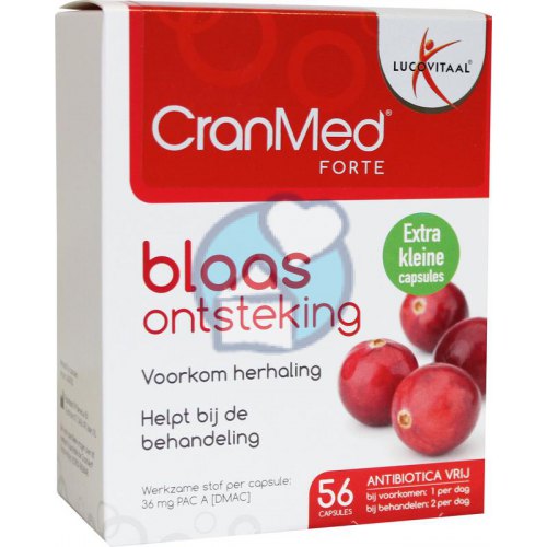 CranMed Forte Blaasontsteking Lucovitaal 56 capsules kopen - Gezondheid ...