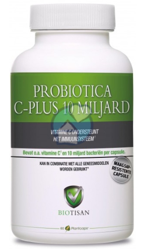 Probiotica C-Plus 10 Miljard Biotisan 60 capsules kopen - Gezondheid ...