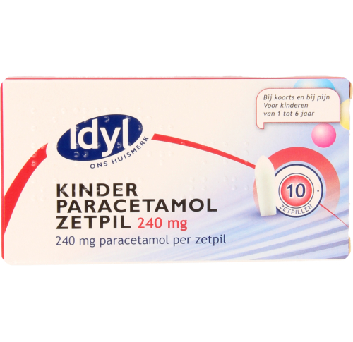 Kinderparacetamol Zetpil 240 mg Idyl 10 suppository - Gezondheid aan ...