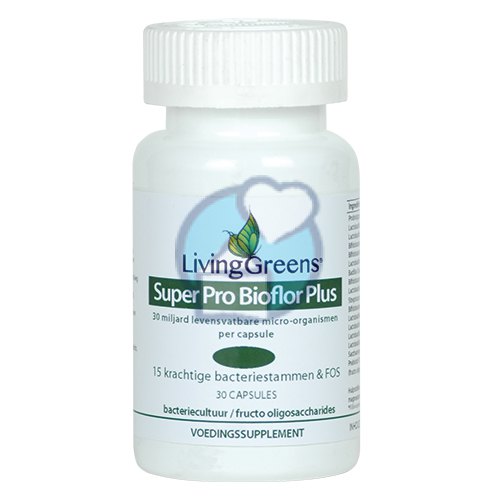 Super Pro Bioflor Plus LivingGreens 30 capsules kopen - Gezondheid aan huis