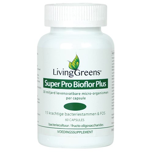 Super Pro Bioflor Plus LivingGreens 60 capsules kopen - Gezondheid aan huis