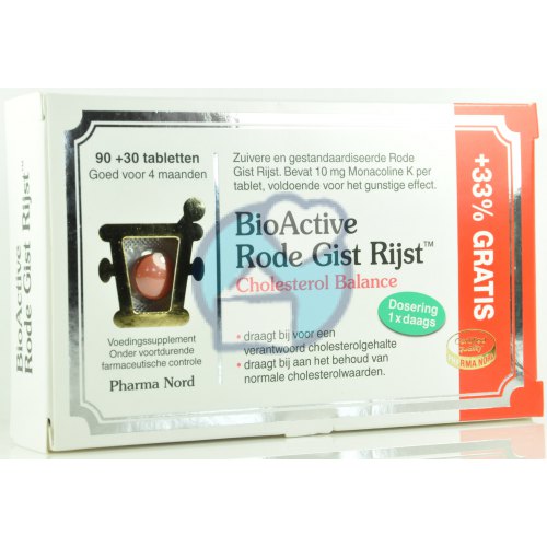 BioActive Rode Gist Rijst Voordeelverpakking Pharma Nord 90+30 ...