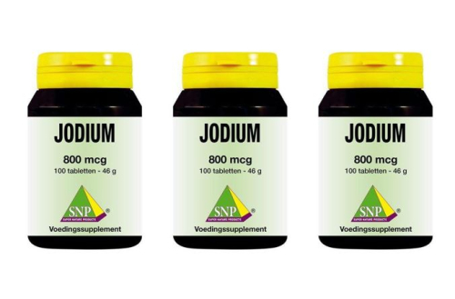 Jodium 800 mcg 2 + 1 Gratis SNP 300 tabletten kopen - Gezondheid aan huis