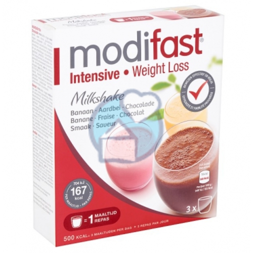 Intensive Weight Loss Milkshake Dagverpakking Modifast 3 x 47 gram ...