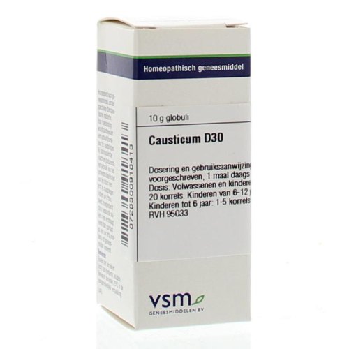 Causticum D30 VSM Enkelvoudige Homeopathie 10 Gramm Globuli ...