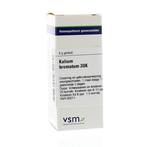 Kalium Bromatum 30K VSM Enkelvoudige Homeopathie 4 gram globuli kopen ...