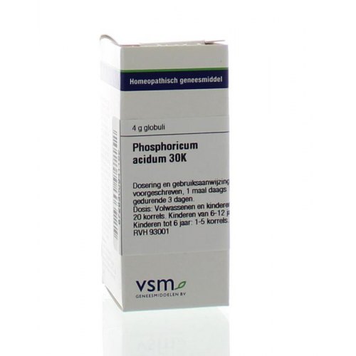 Phosphoricum Acidum 30K VSM Enkelvoudige Homeopathie 4 gram globuli ...