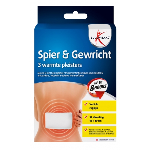 Spier & Gewricht 3 Warmte Pleisters Rugpijn Lucovitaal 3 stuks kopen ...