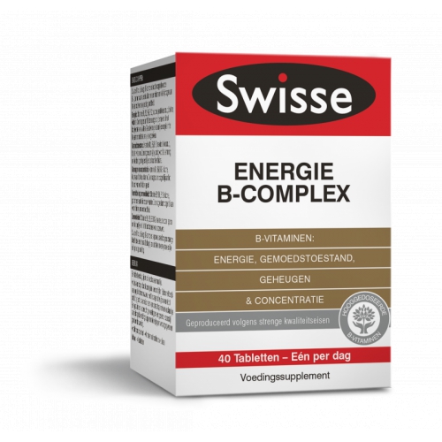 Energie B-Complex Swisse 40 tabletten kopen - Gezondheid aan huis