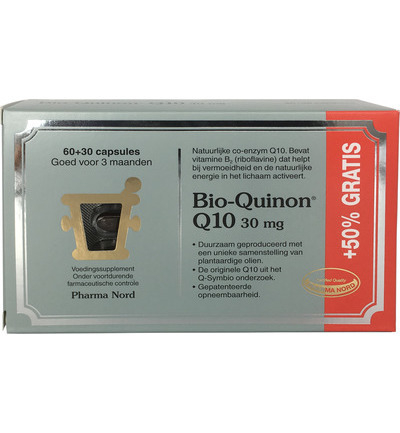 Bio-Quinon Q10 30 mg Voordeelverpakking Pharma Nord 60+30 capsules ...