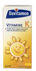 Vitamine K Olie Davitamon 25 ml kopen - Gezondheid aan huis