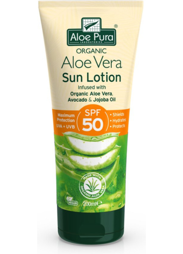 Aloe Vera Sun Lotion SPF50 Aloe Pura 200 ml kopen - Gezondheid aan huis
